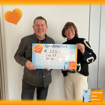 Club 33 spendet zum Ende des Jahres an den Elternverein - Krebskranke ...